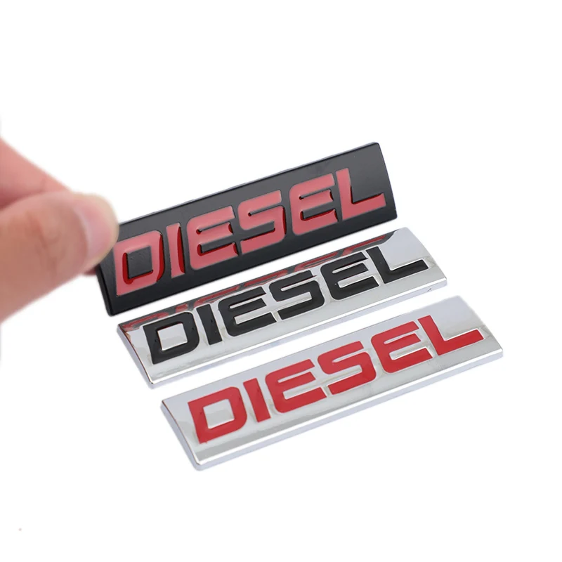 Car-Styling-3D-Metal-Chrome-Zinc-Alloy-Emblem-Universal-Diesel-Logo-Car ...