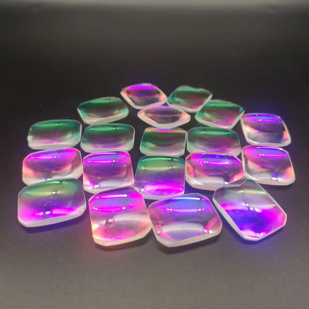 Defective-Biconvex-Double-Convex-Lens-Optical-Glass-Rainbow-Prism-for ...