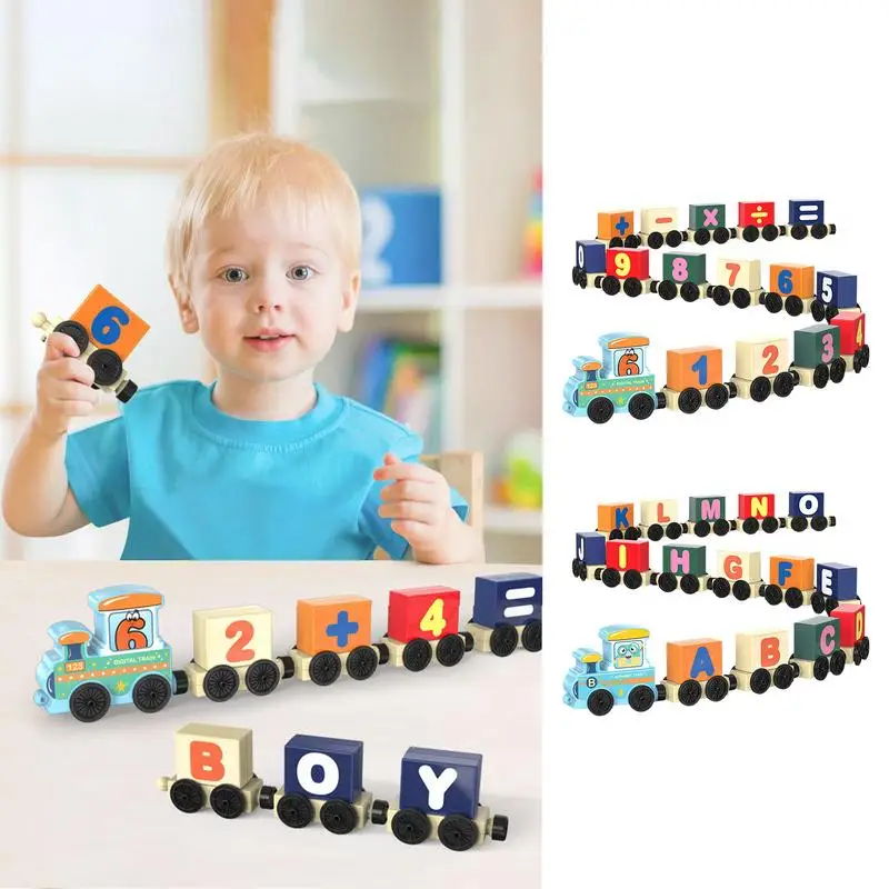 Wooden-Alphabet-Train-Toys-Play-House-School-Tool-Game-Children-Toddler ...