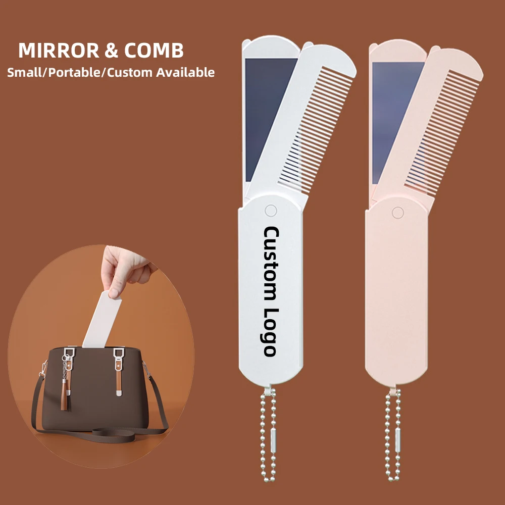 1-Pc-Custom-Logo-Comb-Mirror-Portable-Travel-Makeup-Accessories ...