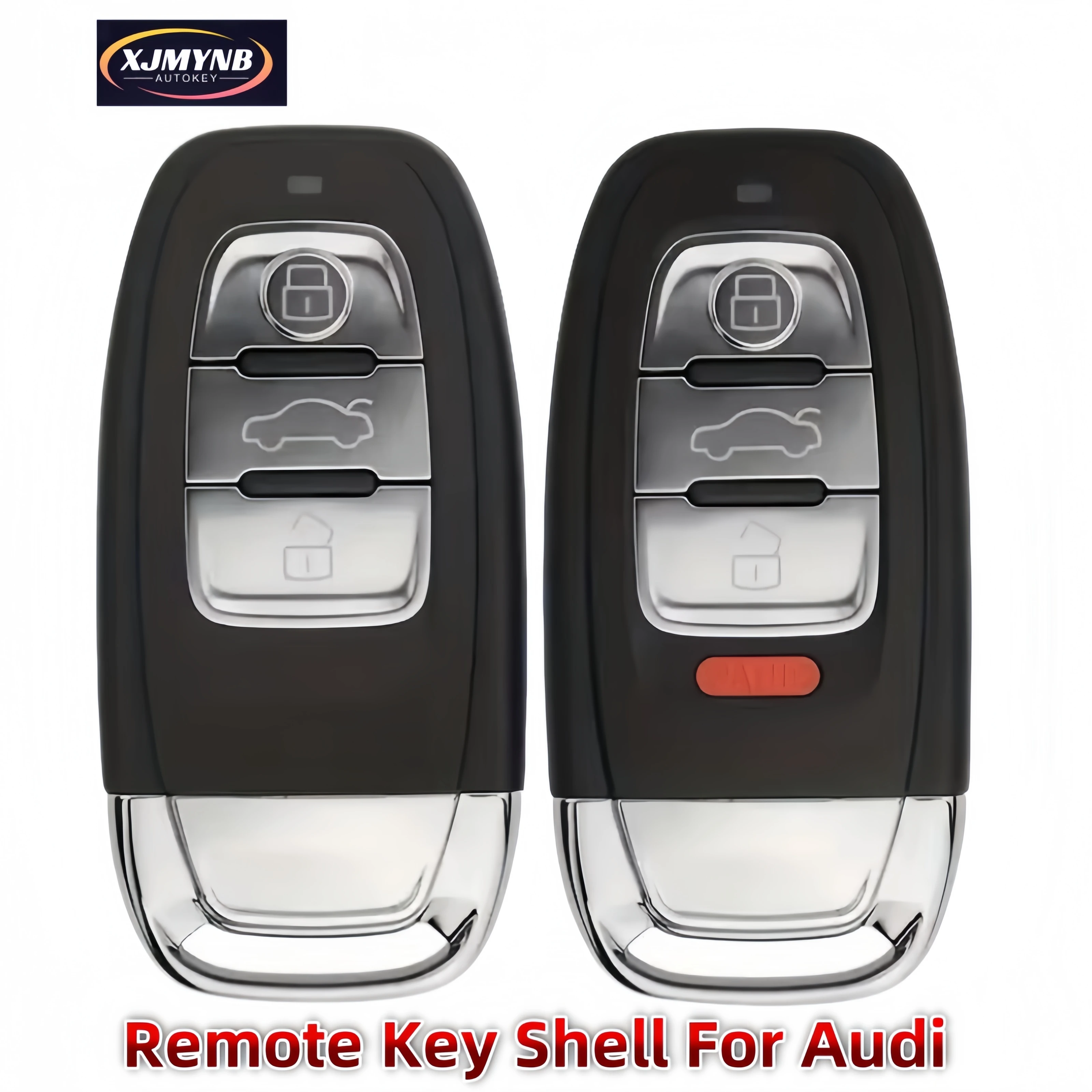 XJMYNB Remote Key Shell Case Fob For Audi A1 A4l A3 A4 A5 A6 A7 A8 ...