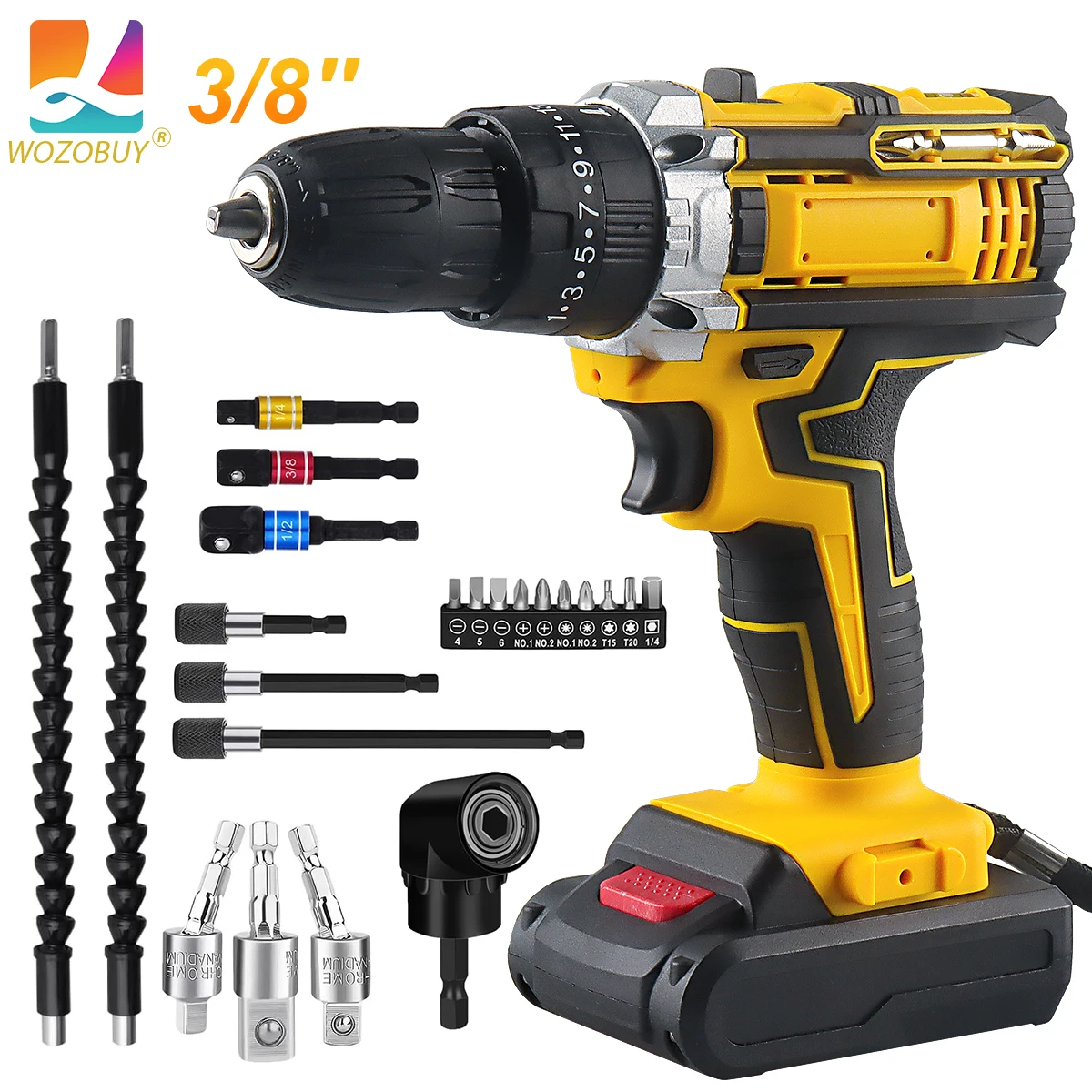 21V-Cordless-Drill-310-in-lb-Torque-0-1650RMP-Variable-Speed-10MM-3-8 ...