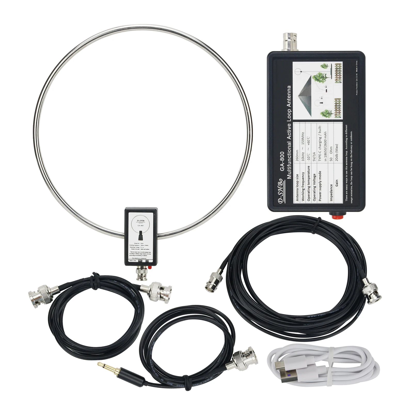 HAMGEEK-GA-450-GA-800-Active-Loop-Antenna-SDR-Short-Medium-Wave-Radio ...
