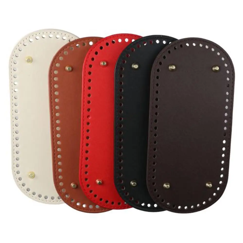 PU-leather-Oval-Purse-Bottom-Black-brown-white-red-dark-brown-Bottom ...