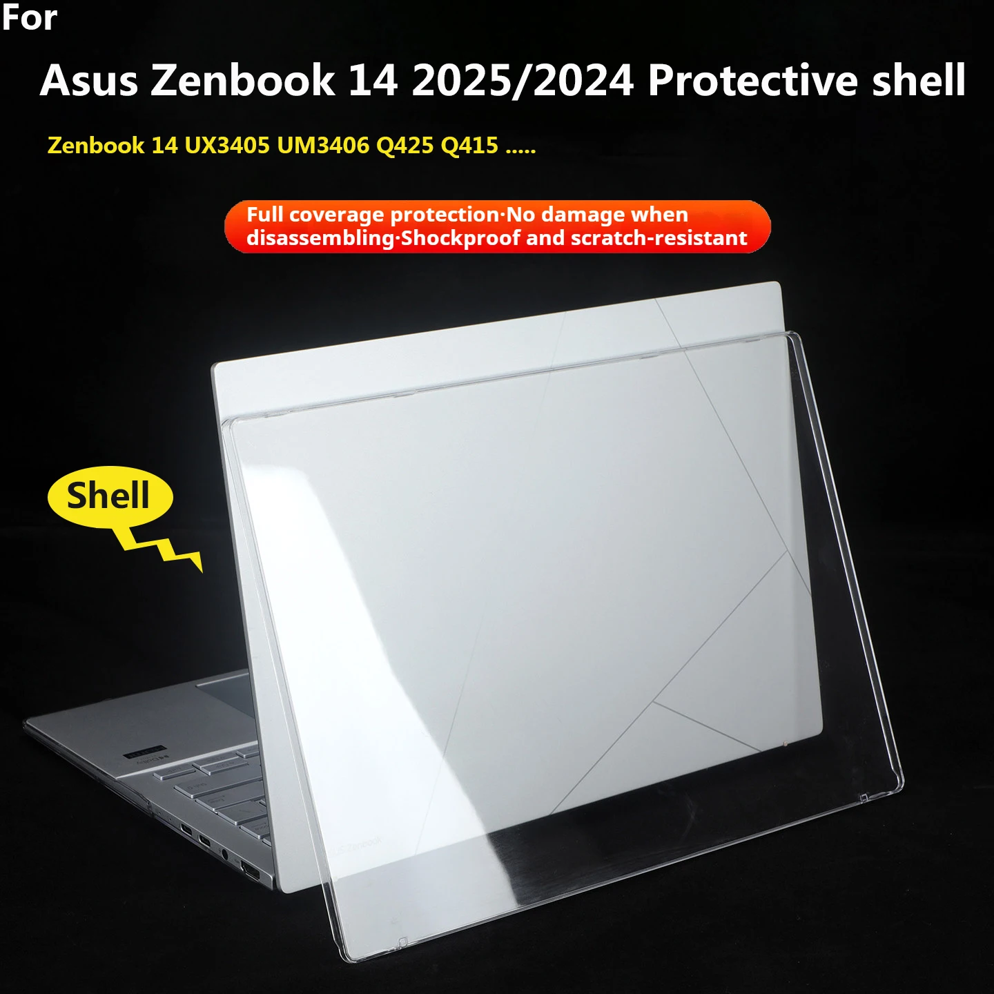 High-transparent protective shell For ASUS Zenbook 14‌ OLED 2025/2024 ...