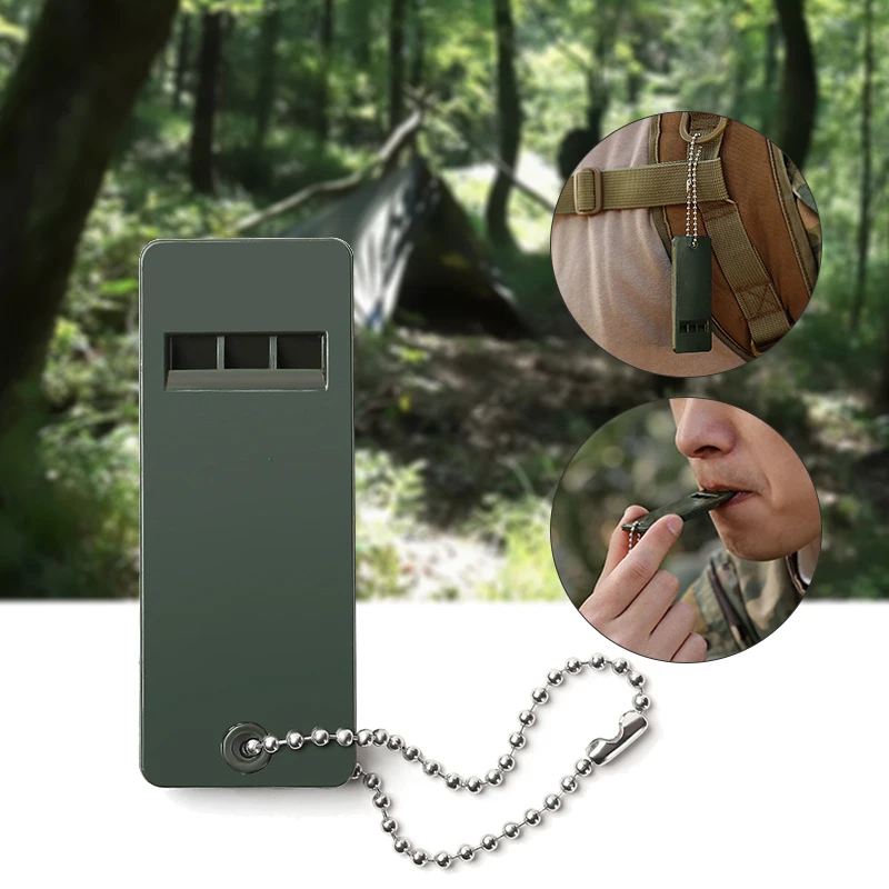 Outdoor survival whistle 3-Frequency Audio Whistle portable sentinel ...