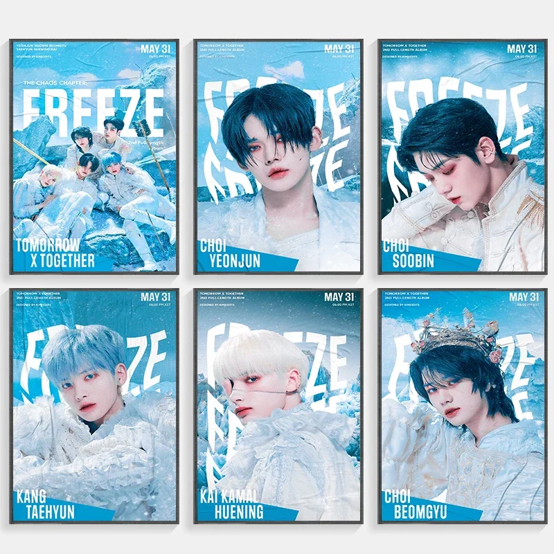 Korean-KPOP-TXT-Boy-Team-Poster-Canvas-Wall-Sticker-Indoor-Mural ...