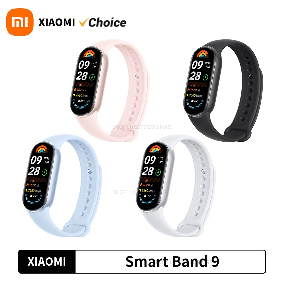 New Xiaomi Mi Band 9 AMOLED Screen Fitness Bracelet Miband9 60Hz ...