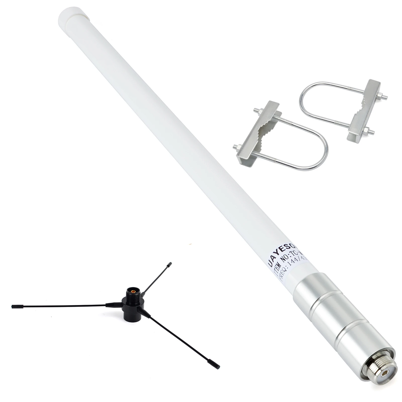 UHF-70cm-400-470mhz-Fiberglass-Antenna-GMRS-Base-antenna-with-Ground ...