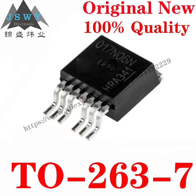10-100-PCS-IPB017N06N3-TO-263-7-Discrete-Semiconductor-Transistor ...
