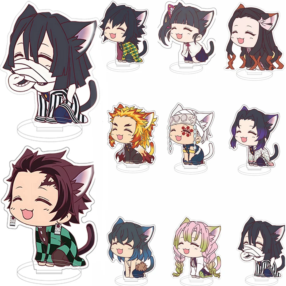 Demon Slayer Stand Anime Figure Tanjirou Nezuko Zenitsu Inosuke Acrylic ...