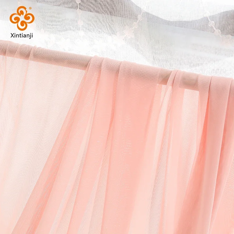 4-Way-Stretch-Mesh-Fabric-By-The-Meter-Spandex-Sheer-Power-Tulle-Body ...