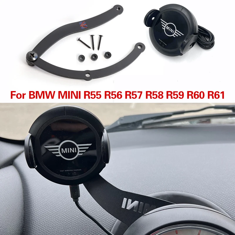 Wireless Charging Magsafe Phone Holder for BMW MINI ONE JCW R55 R56 R57 ...