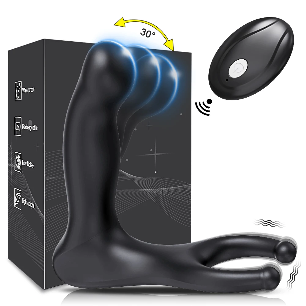 Male Prostate Massager Wiggle Vibrator For Men Gay Wireless Remote Control Testis Vibrating