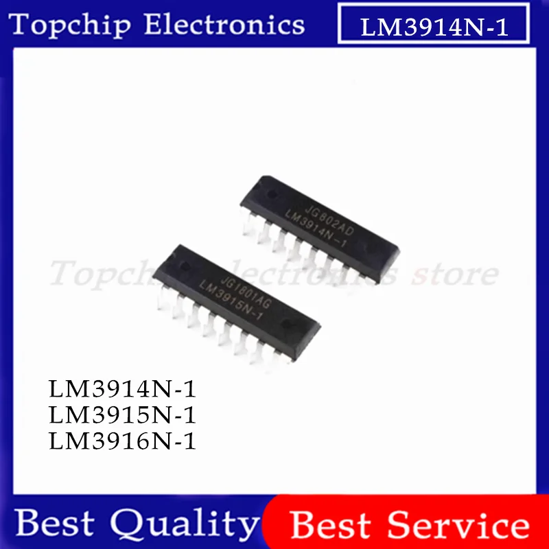 5pcs-LM3914N-1-LM3915N-1-LM3916N-1-DIP-LM3914N-LM3915N-LM3916N-DIP-18 ...