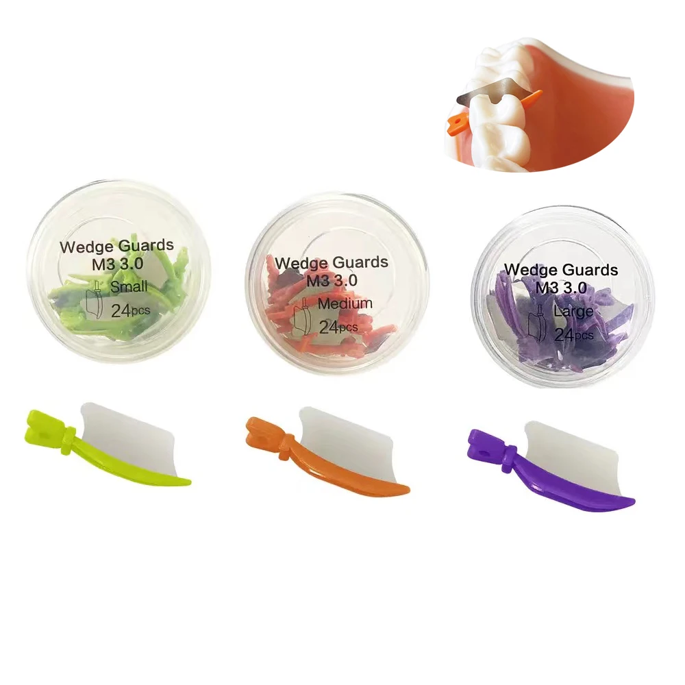 24Pcs-Box-Dental-Matrix-Wedge-Guards-Prime-Teeth-Interproximal-Plastic ...