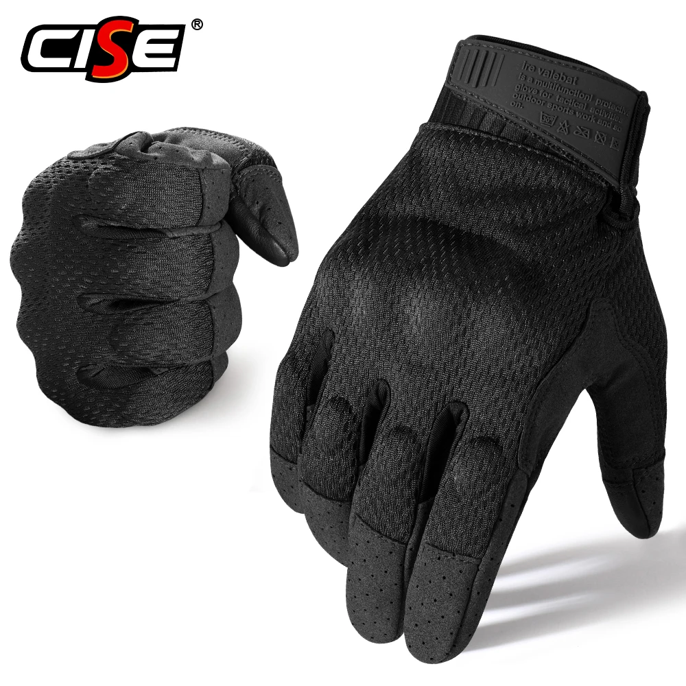 Full Finger Motorcycle Gloves Touch Screen Breathable Shockproof ...
