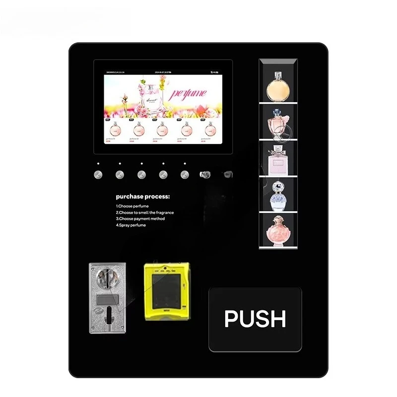 Customized Automated Perfume Dispenser Credit Card Coin Cologne Perfume ...