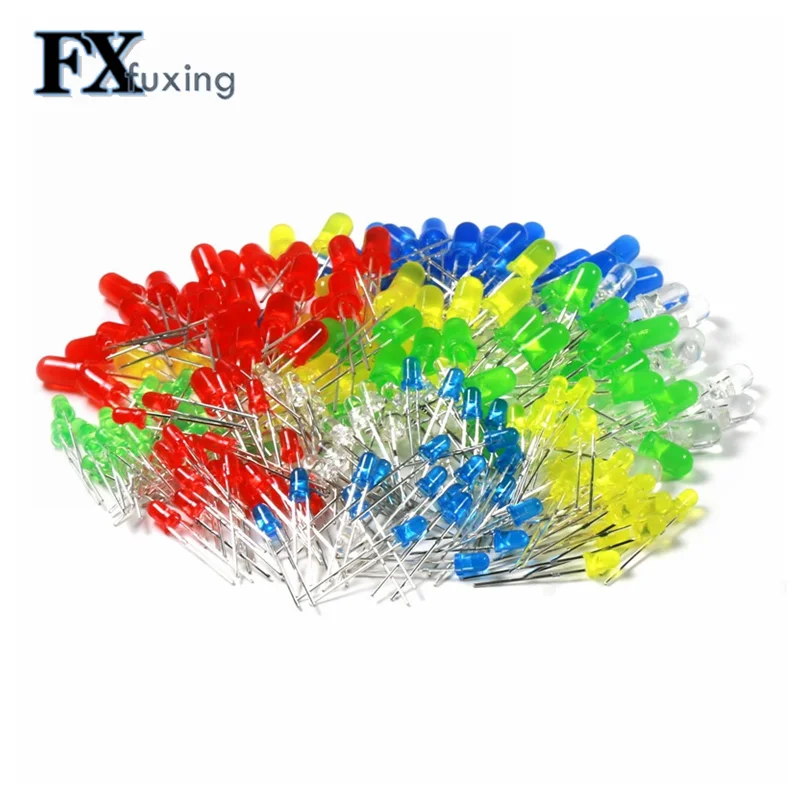 100PCS-LOT-5mm-F5-16-18MM-Short-Feet-Round-LED-Ultra-Bright-White-Green ...