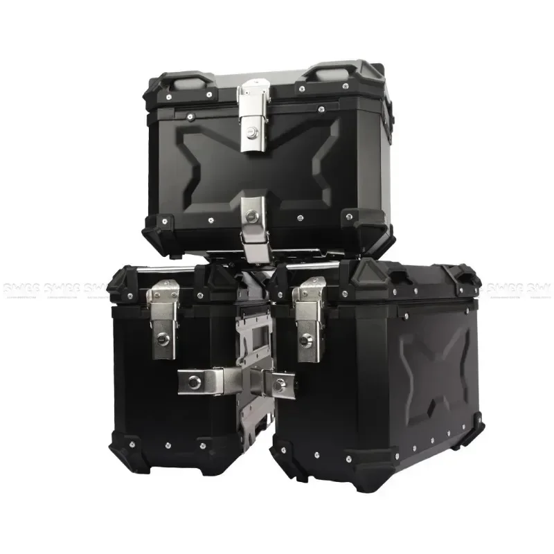 CNC-Aluminum-Motorcycle-Helmet-Box-Trunk-Top-Case-Travel-Luggage ...