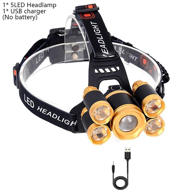 Ceholyd Led Headlamp Head Flashlight Waterproof Fishing Torch Lamp XM-L ...