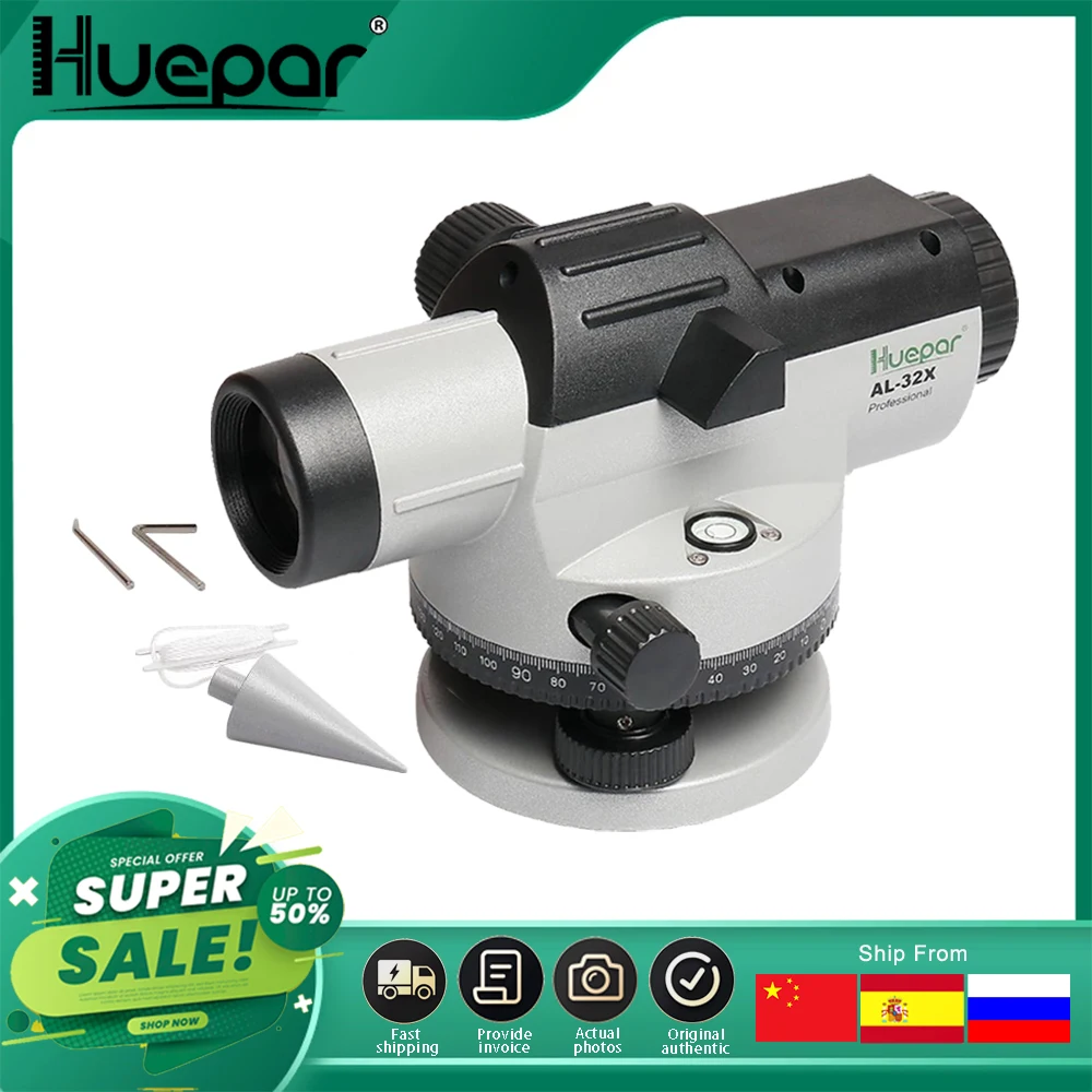 Huepar-Nivel-l-ser-ptico-herramienta-de-nivelaci-n-precisa-instrumento-de-nivel-ptico ...