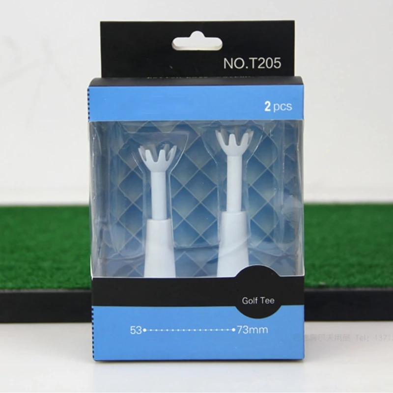 2pcs-pack-Golf-Adjustable-Range-Tees-White-Plastic-Golf-Tees-Golf ...