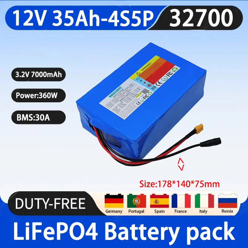 New-12-8V-35Ah-Lifepo4-battery-pack-32700-4S5P-for-children-s-toy-cars ...