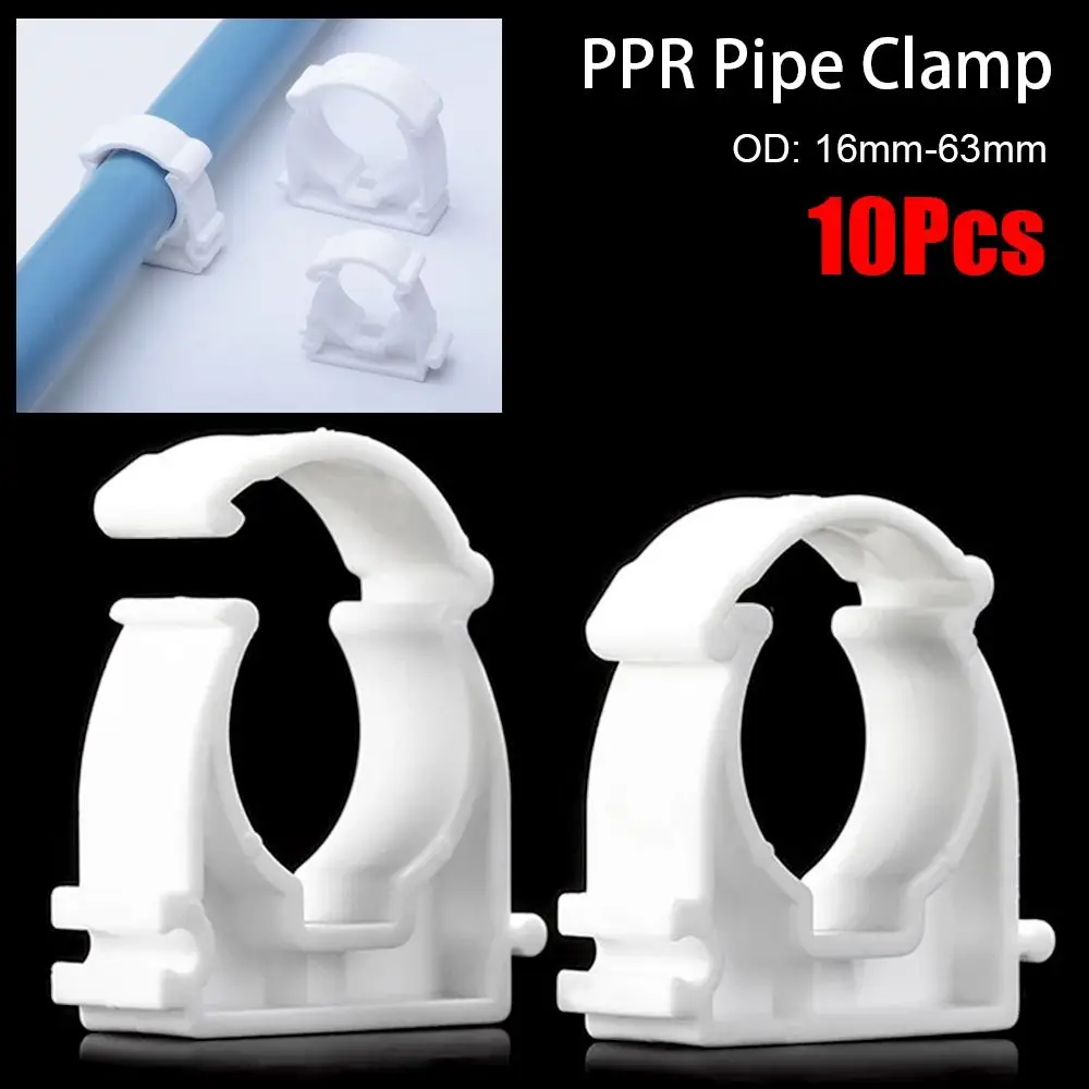 10Pcs-Garden-Irrigation-System-Accessory-PPR-Pipe-Clamp-with-Cover ...