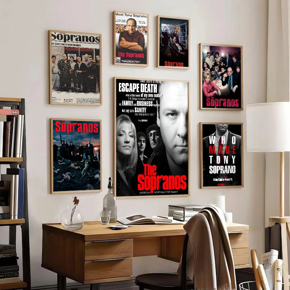 The-Sopranos-Family-Poster-Movie-Sticky-Posters-Retro-Kraft-Paper ...