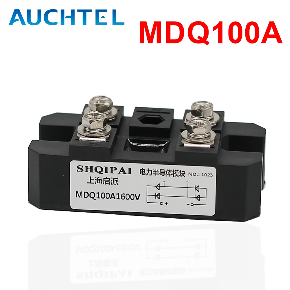 Single 1 Phase Diode Metal Case Bridge Rectifier MDQ 100A Amp 1600V ...