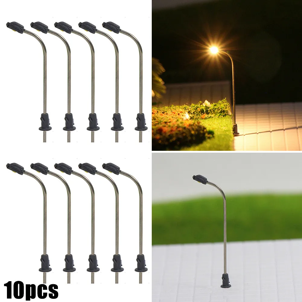 10pcs-1-87-H0-Scenery-Scale-Wall-Lamps-3V-LED-Z-Gauge-Street-Light-For ...