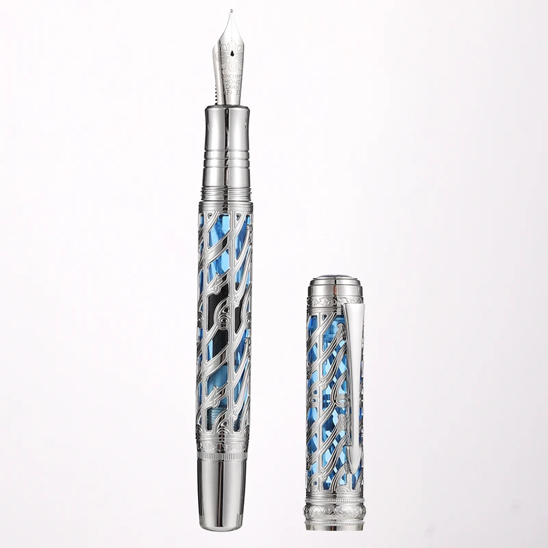 Hongdian-A6-Hollow-Piston-Metal-Fountain-Pen-35-Nib-Writing-Ink-Pen ...
