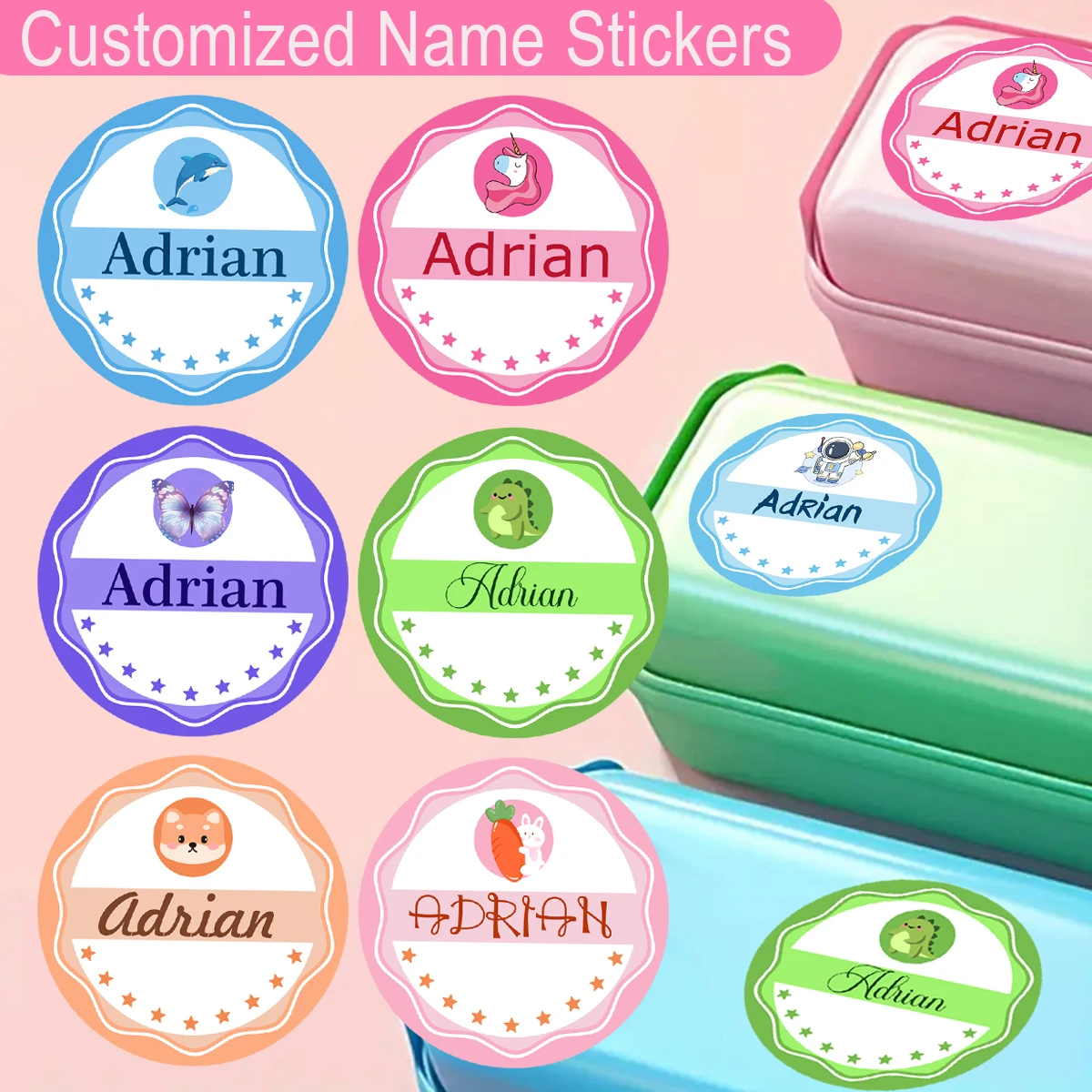 Kid-s-name-label-sticker-colorful-waterproof-water-bottle-sticker ...