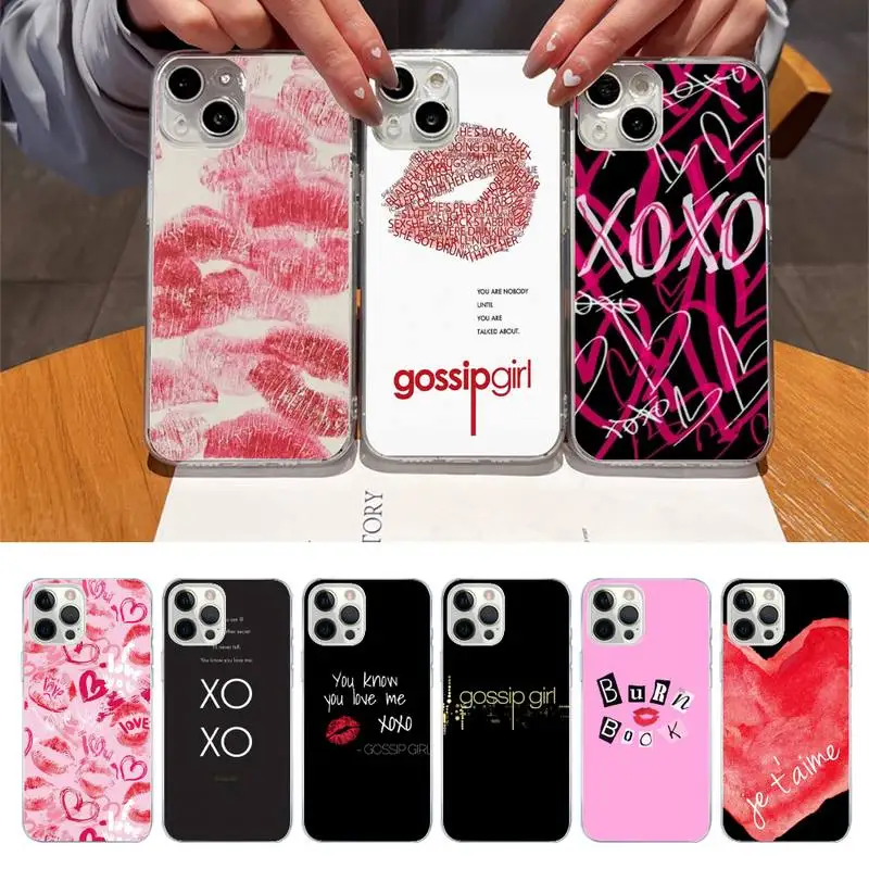Funda de teléfono Gossip Girl para Iphone 7 8 Plus X Xr Xs 11 12 13 ...