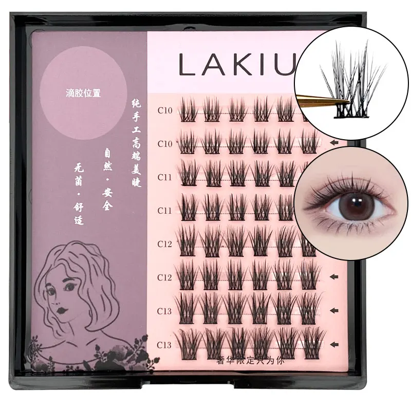 Fish-Tail-Lashes-Segmented-Eyelash-Extension-Soft-DIY-Cluster-False ...