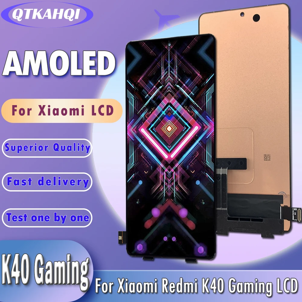 6.67'' AMOLED For Xiaomi Redmi K40 Gaming LCD M2104K10AC Display Touch Screen Digitizer For ...