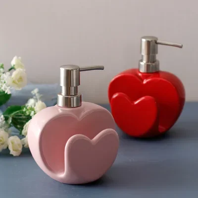 Lovely-450ml-Ceramic-Emulsion-Bottle-Shower-Gel-Shampoo-Liquid-Soap ...