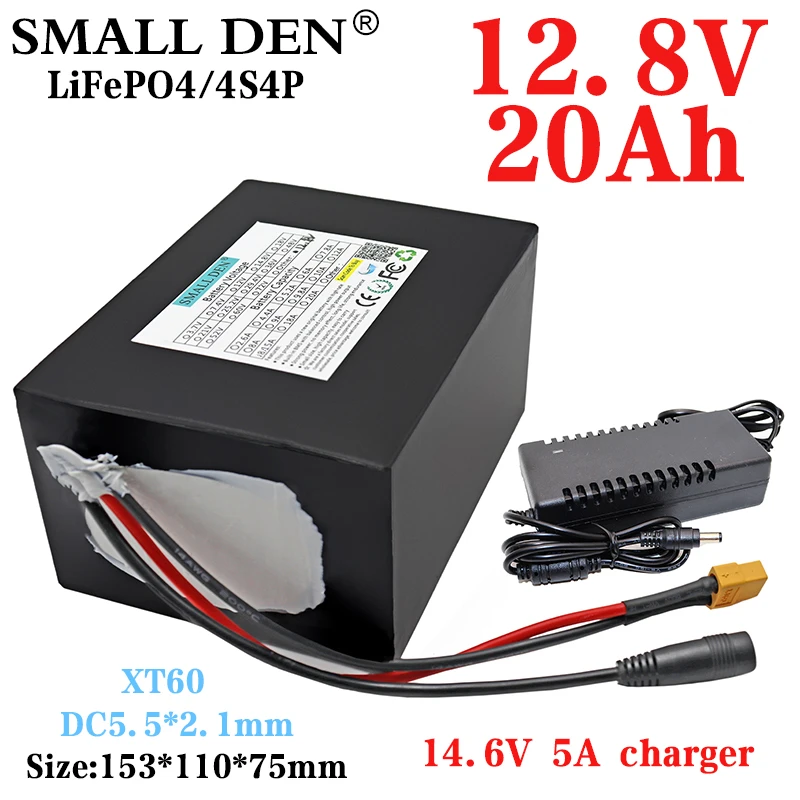 12.8V 20Ah 26700 Lifepo4 4S4P battery pack 12V electric boat electric ...