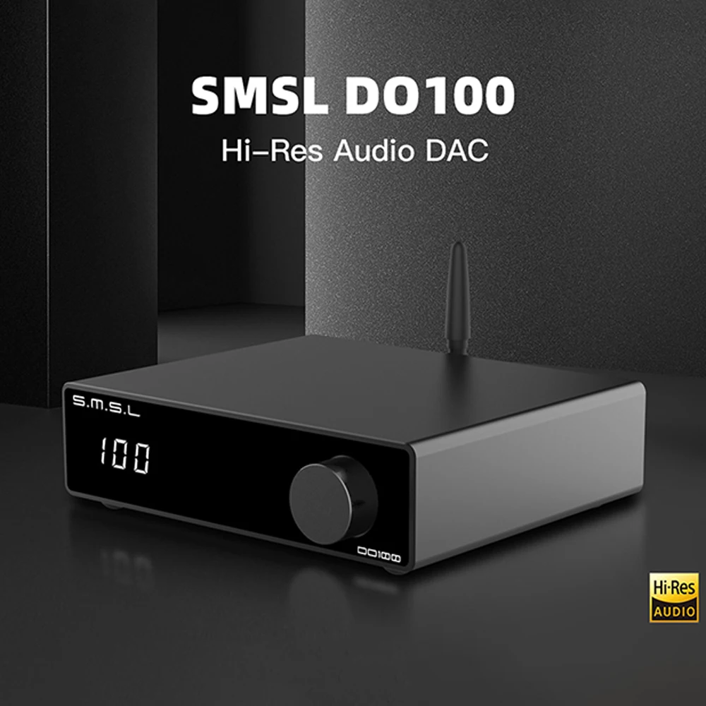 SMSL DO100 HiRes Audio USB DAC ES9038Q2Mx2 Bluetooth 5.1 DSD512 32Bit 768KHZ OPA1612 Balanced ...
