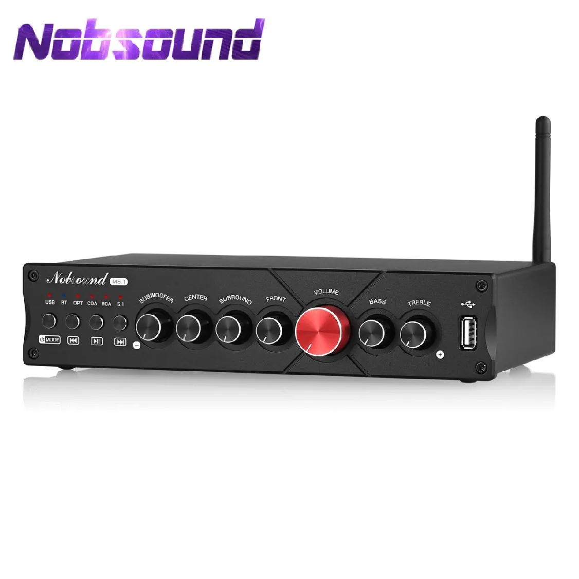 Nobsound M5.1 Digital Bluetooth Receiver 5.1 Channel Coaxial/Optical ...