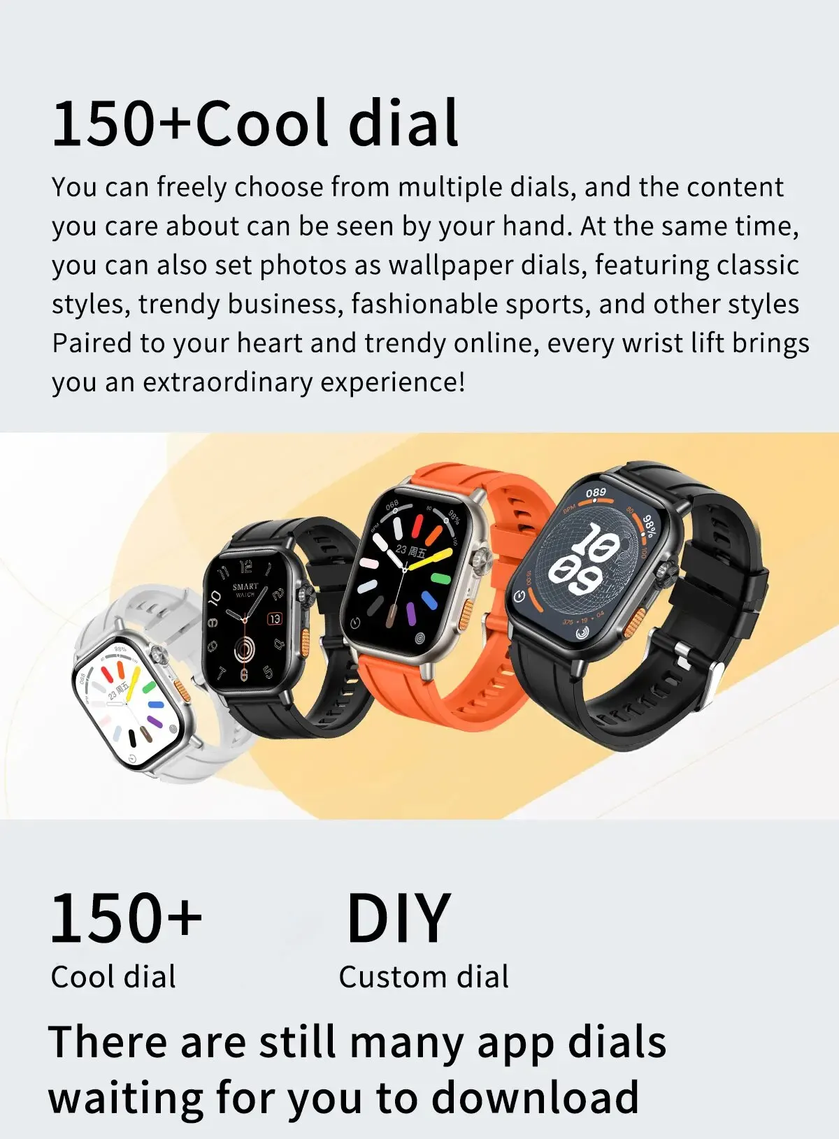 Reloj inteligente para hombre y mujer, accesorio de pulsera resistente al agua IP68 con llamadas ...