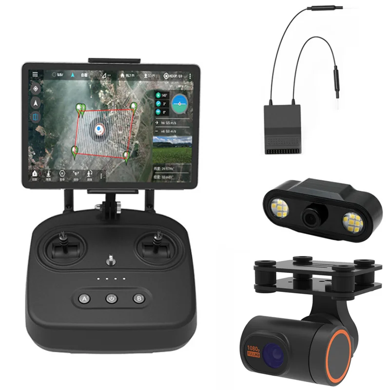 Skydroid-T10-Remote-Control-w-Mini-Camera-10km-Digital-Map-Transmission ...