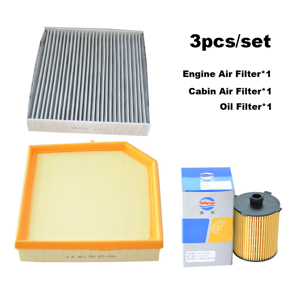 3pcs-Set-Cabin-A-C-Air-Oil-Filter-For-GEELY-MONJARO-KX11-2-0T-2023 ...