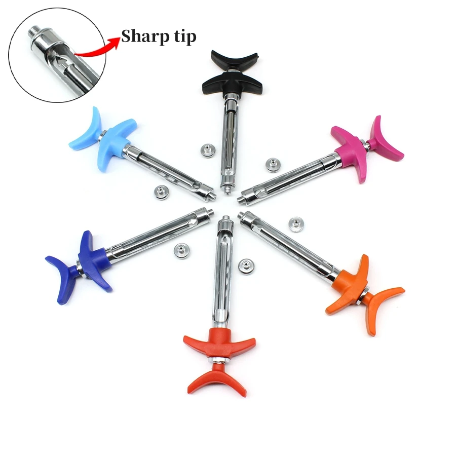 1pcs-Dental-Stainless-Steel-Quantitative-Press-Type-syringe-aspirating ...