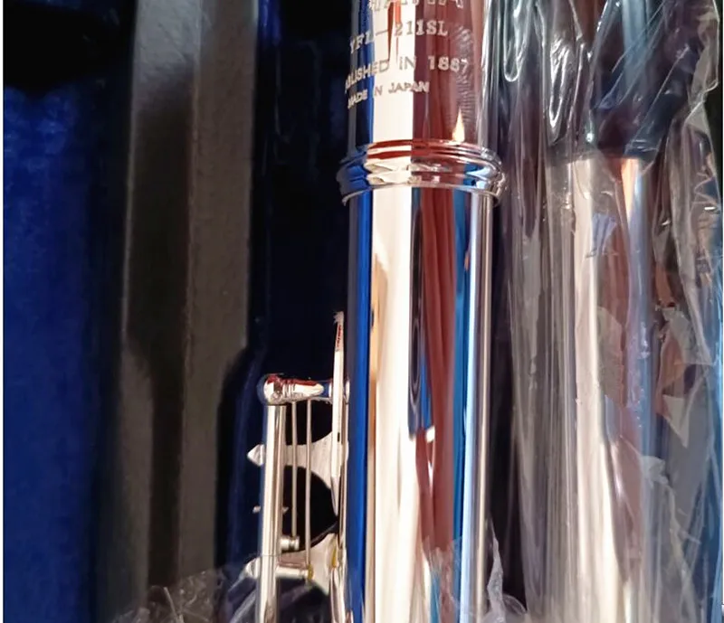 Flauta-chapada-en-plata-de-YFL-211SLJapan-instrumento-Transversal-con ...