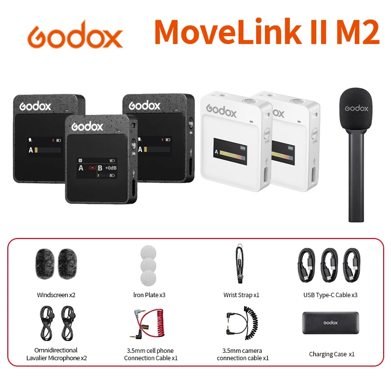 Godox-MoveLink-II-M1-M2-Wireless-Lavalier-Microphone-For-Phone-Camera-2 ...