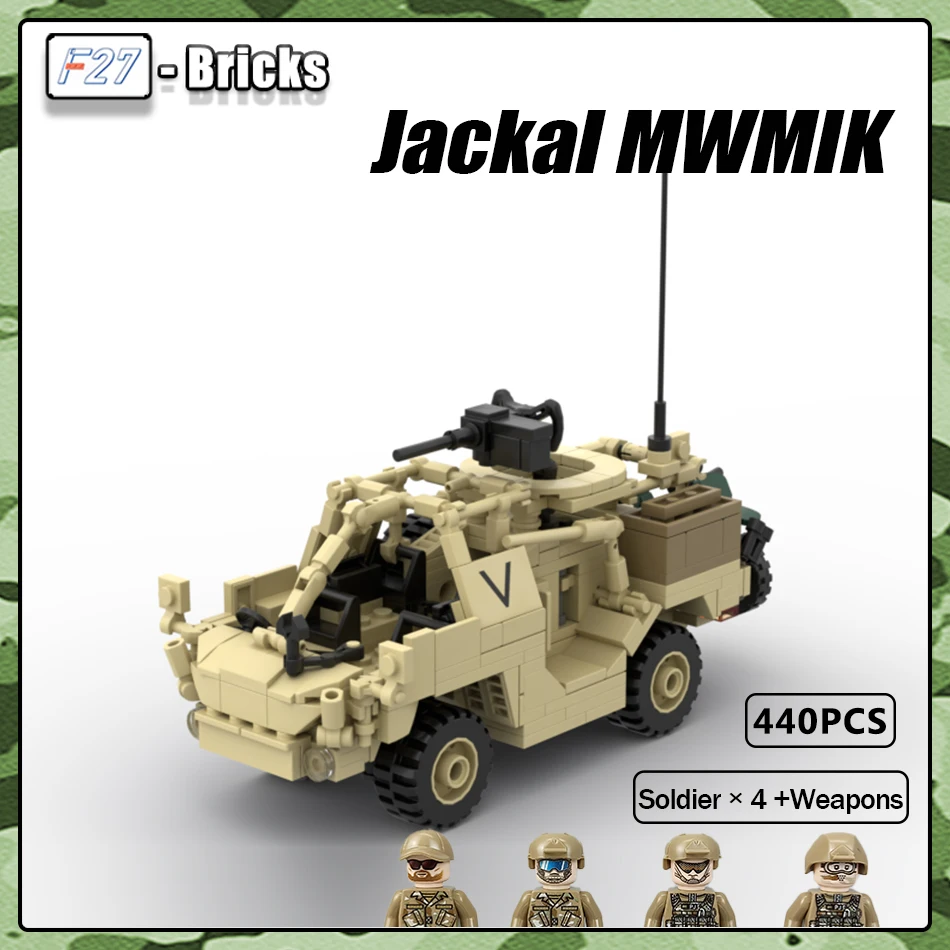 Modern-Military-Series-Britain-Jackal-Armoured-Wheeled-Vehicle-With ...