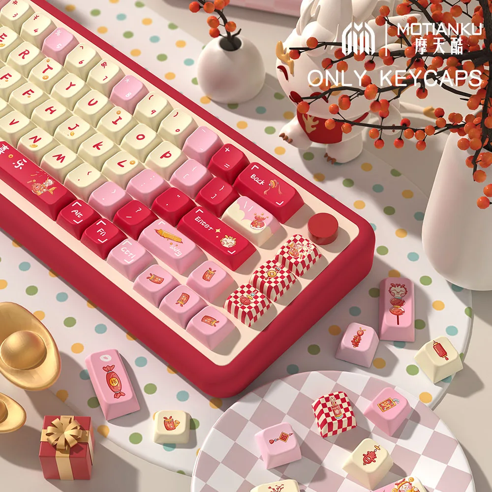 Lucky-Dragon-Year-Theme-Keycaps-MDA-Profile-Personalized-Keycap-For ...
