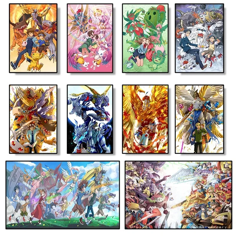 Popular-Anime-Digimon-Poster-Pictures-Canvas-Paintings-and-Prints ...